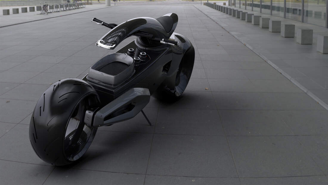 Bugatti Audacieux Concept-Bike: Designzeichnung zeigt Bugatti-Motorrad ...