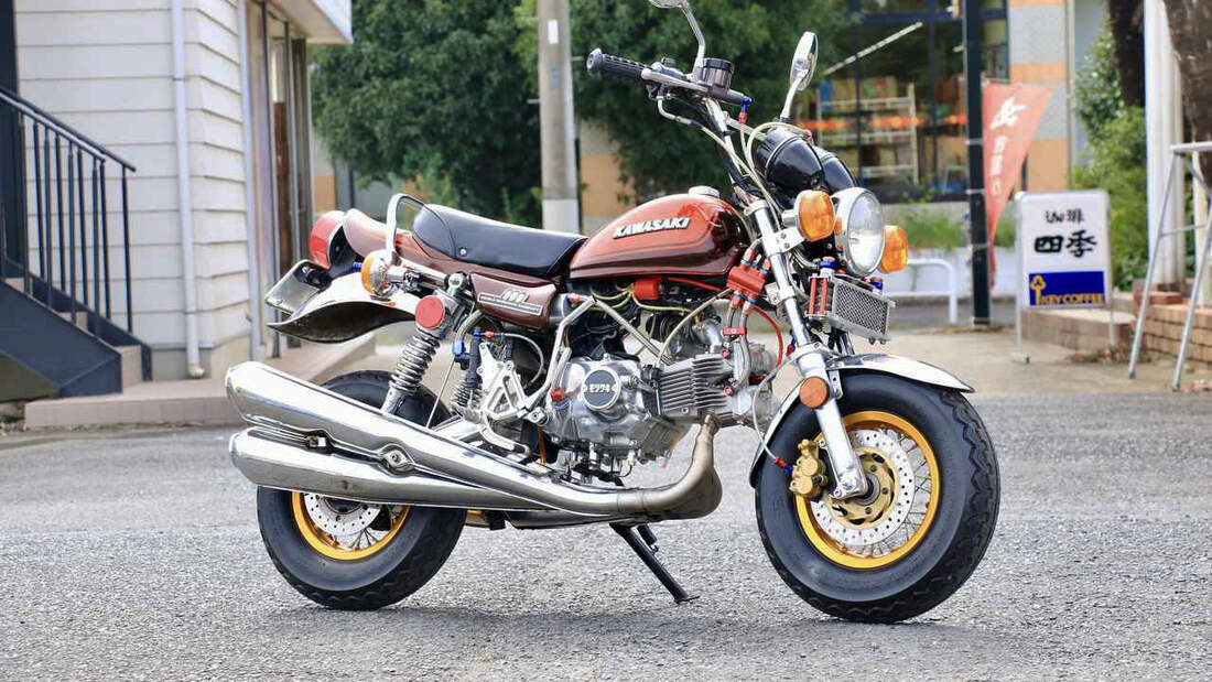 2 Kult-Bikes in einem: Honda Monkey 125 und Kawasaki Z1 900 ...