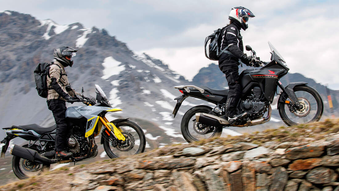 Suzuki V-Strom 800 DE und Honda XL 750 Transalp im Alpen-Test ...