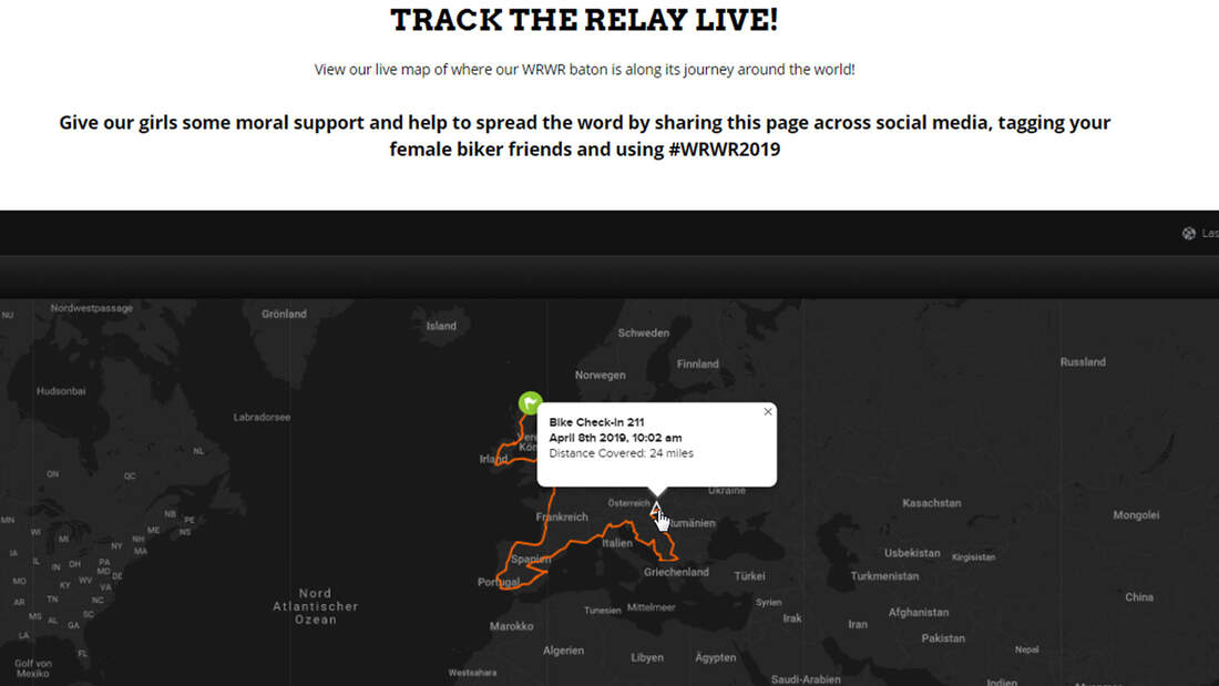 Women Riders World Relay (WRWR) Motorrad-Staffelfahrt - MOTORRADonline.de