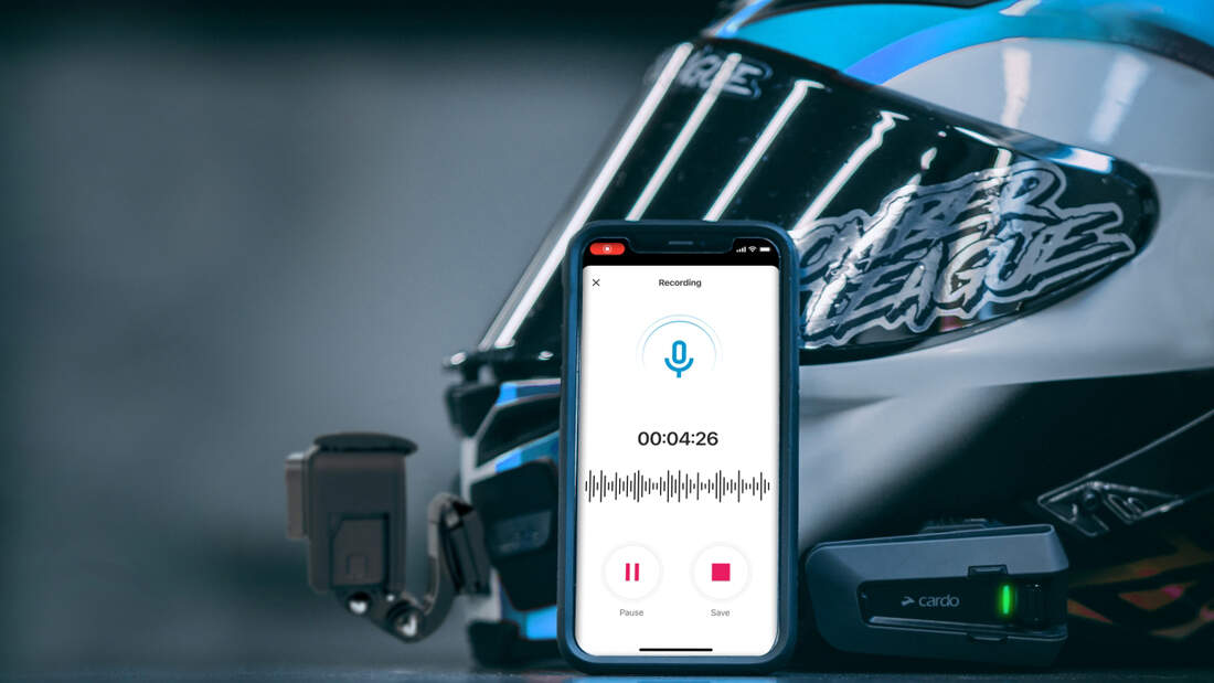 Cardo Packtalk: Update für Sprachaufnahme