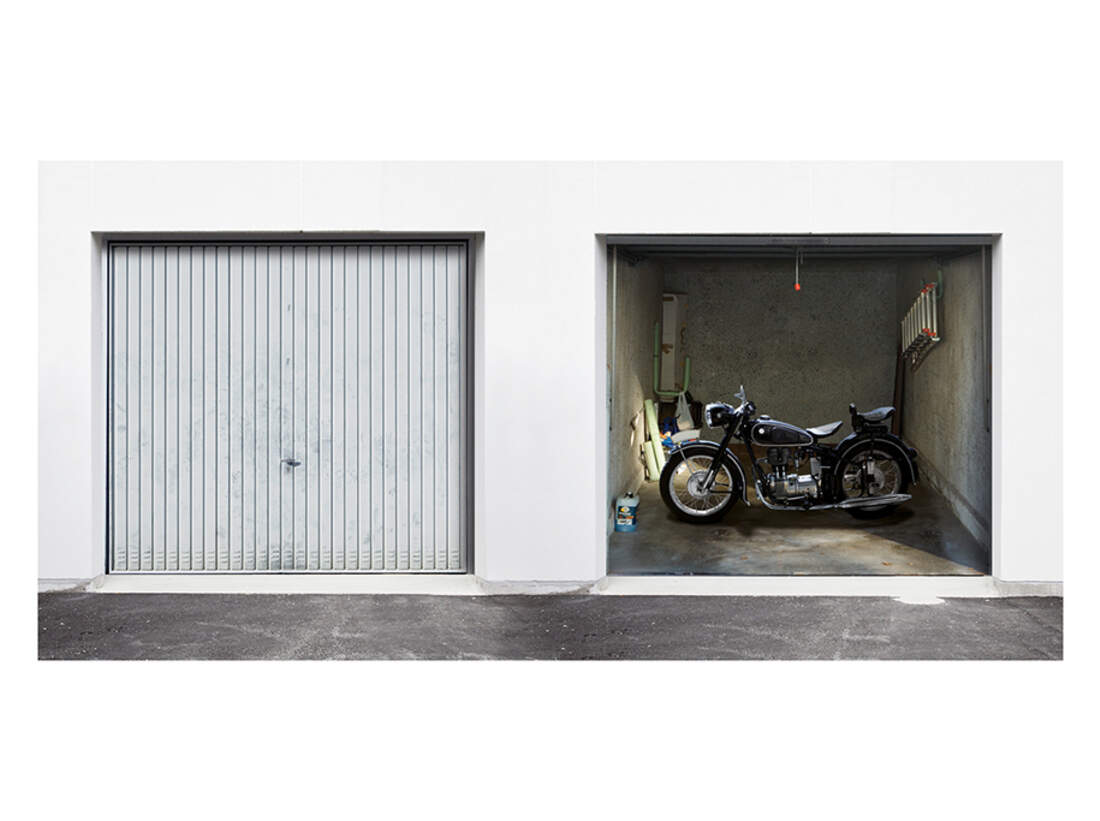 Folie Garagentor mit 3D-Motiv - MOTORRADonline.de
