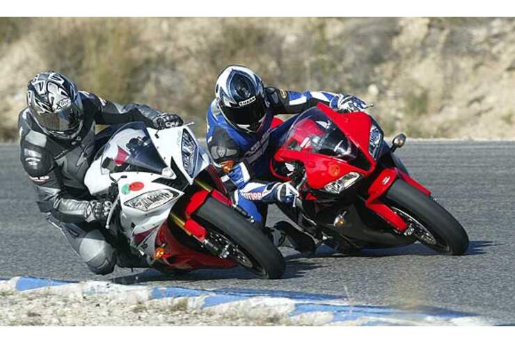 Track-Test Honda CBR 600 RR gegen Yamaha YZF-R6 | MOTORRADonline.de