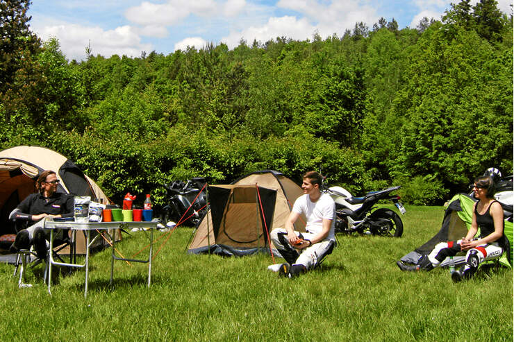 Camping Mit Dem Motorrad